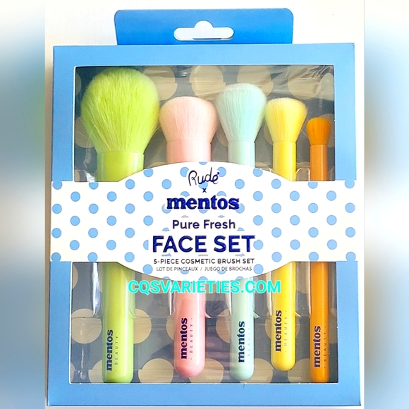 RUDE X COSMETICS | Makeup | Mentos Pure Fresh Face Set 5pc Brush Set By ...